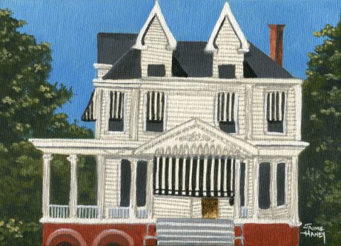 Painting a Historic Mansion - Jaime Haney Art | Colorful Original Paintings